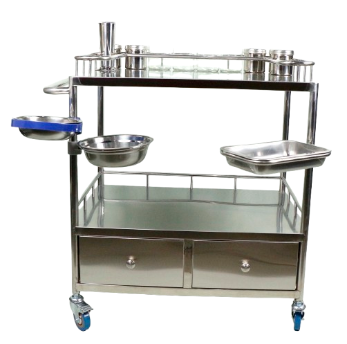 Stainless Dressing Cart – Golden Horse Medical Supplies