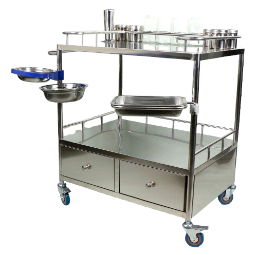 Stainless Dressing Cart – Golden Horse Medical Supplies