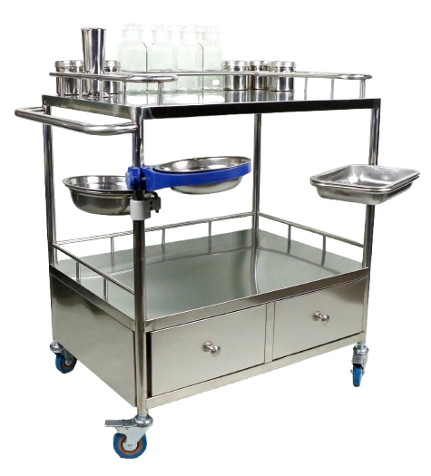 Stainless Dressing Cart – Golden Horse Medical Supplies