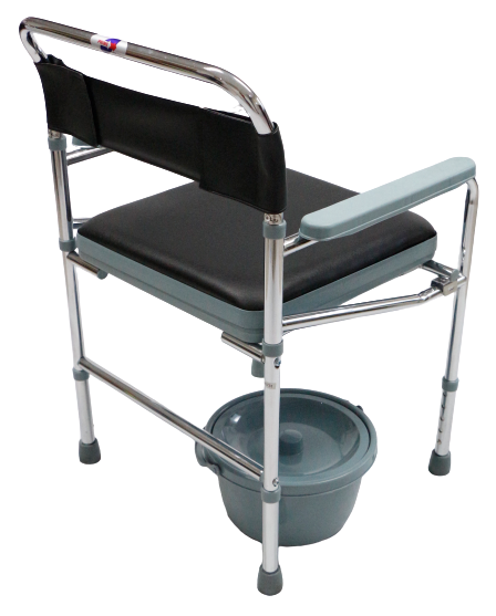 896 Folding Commode Chair with Upholstery Cover – Golden Horse Medical ...