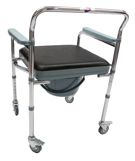 MT697 Economy Folding Commode Chair with Wheels – Golden Horse Medical ...