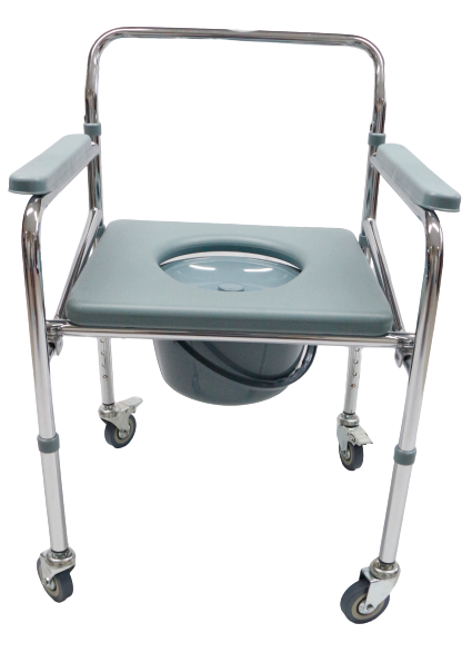 MT697 Economy Folding Commode Chair with Wheels – Golden Horse Medical ...